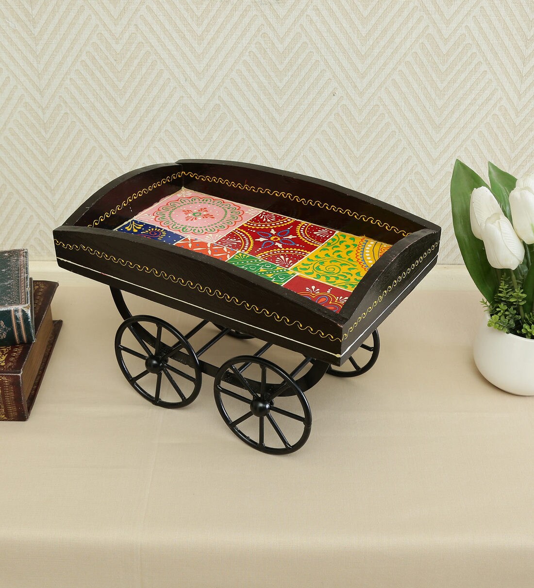 Buy Wood & Metal Table Decor In Multicolour at 29% OFF by Padmavati Art ...
