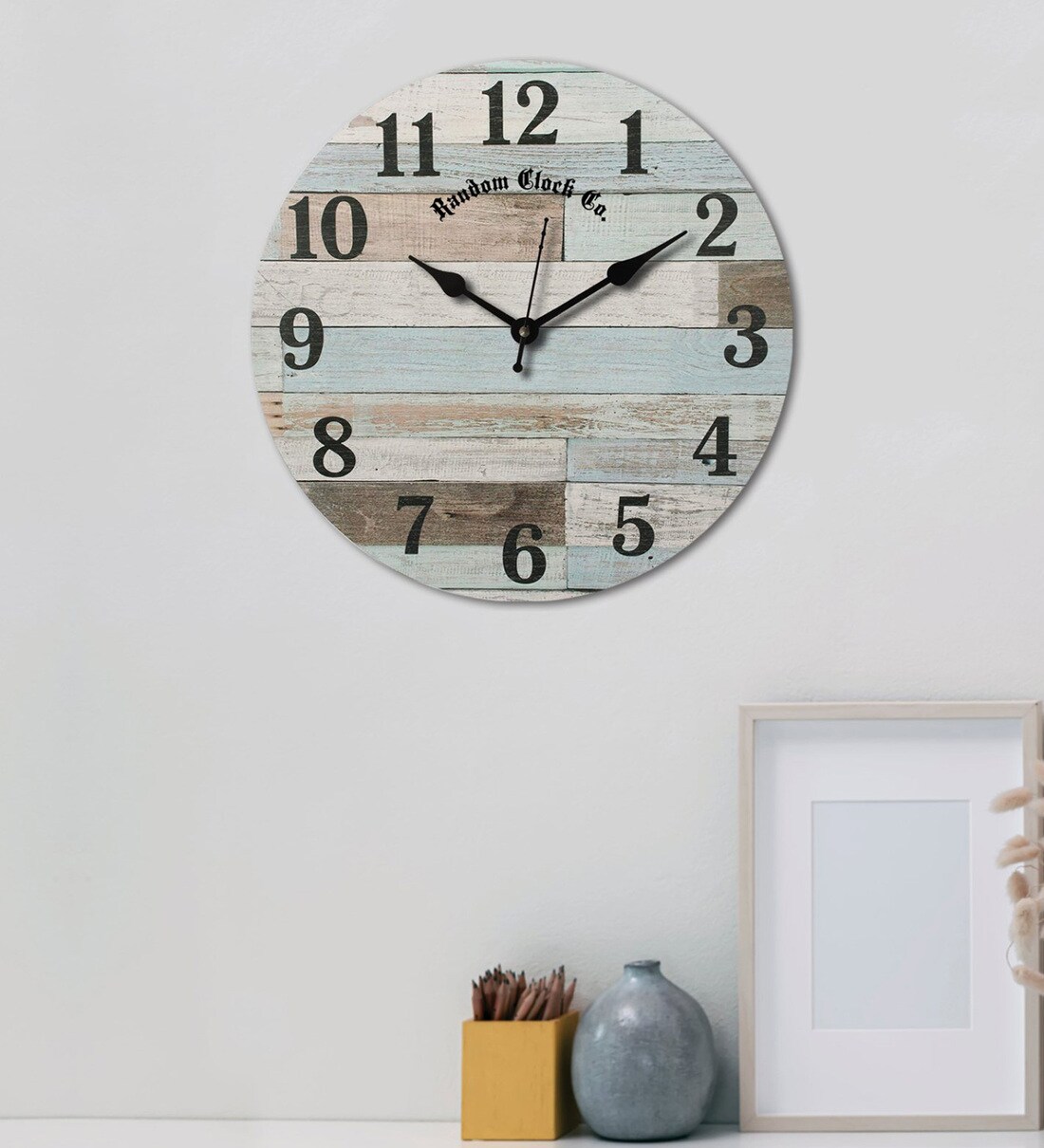 Buy Multicolour MDF Rustic Modern Wall Clock at 35% OFF by Random ...
