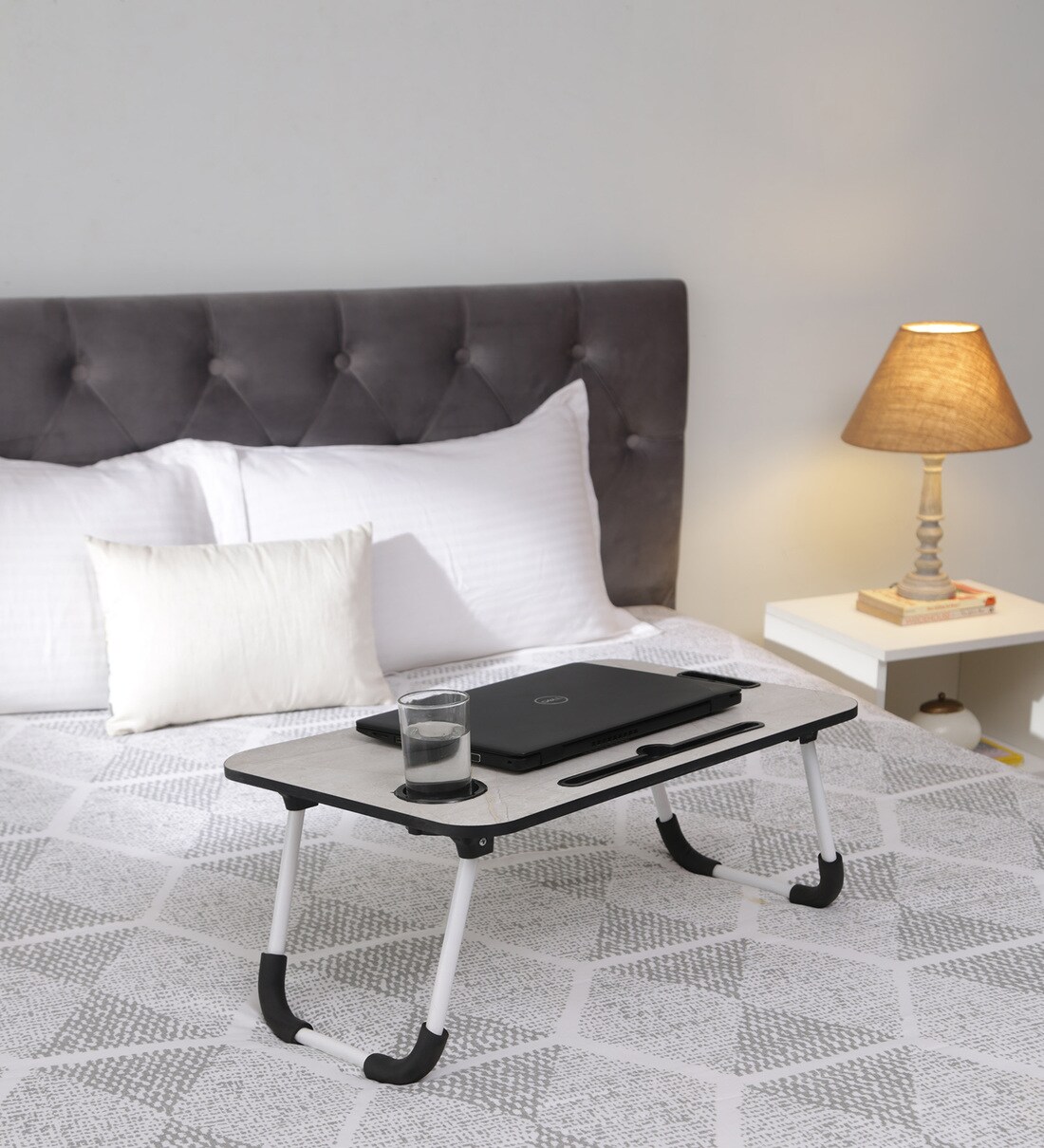 Buy Woodit Portable Table In Rustic White Finish at 64% OFF by Kawachi ...