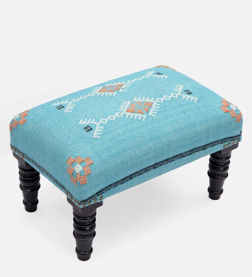 Buy Wooden Foot Stool In Cream Colour at 23% OFF by Natural Furnish ...