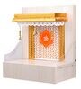 Buy Wooden Pooja Mandir In Pine Colour With LED By The Mandir Store ...