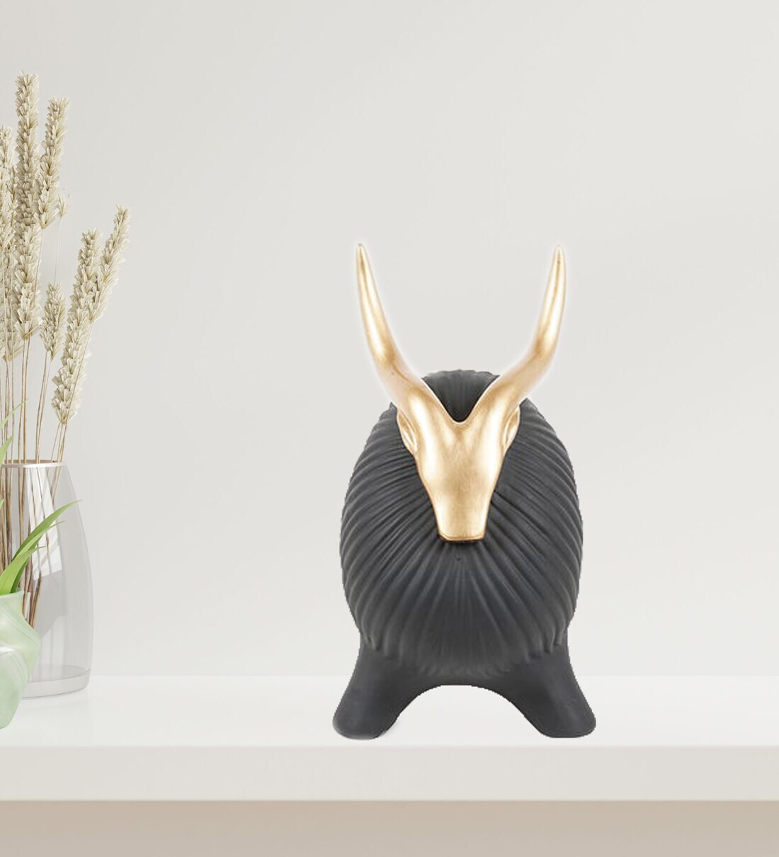 Buy Yak Black & Gold Polyresin Figurine Online - Animal Figurines ...