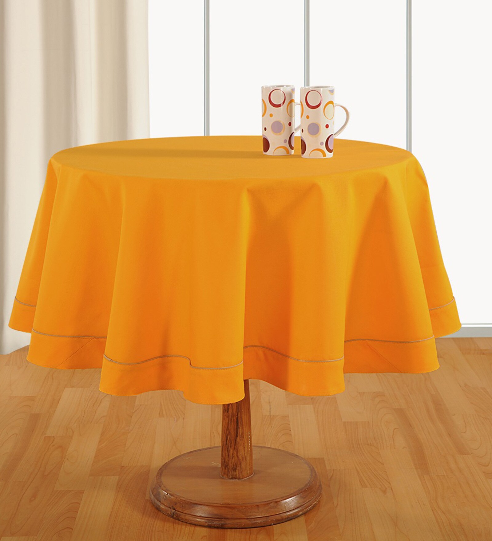 Buy Solid (70x70) Yellow Cotton Table Cloth at 35% OFF by Swayam ...