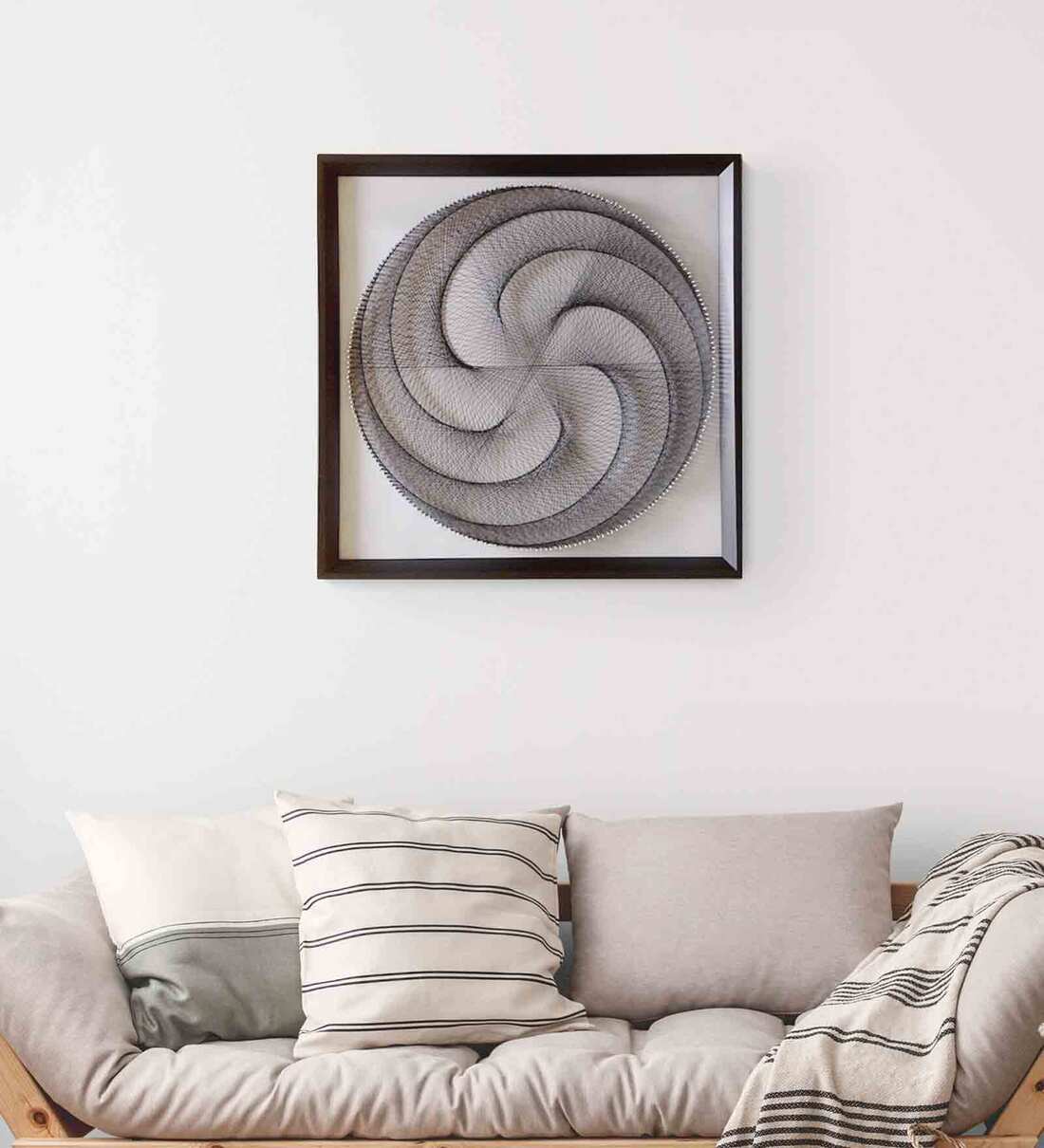 Buy Zen Spiral Black Hand Woven Wall Hanging at 23% OFF by Archelix ...