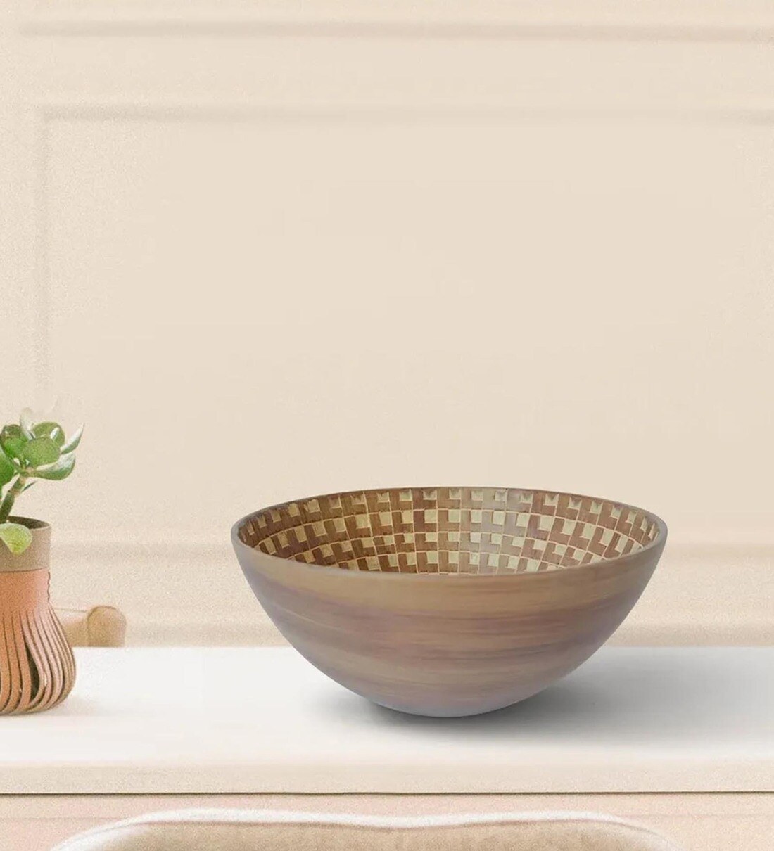 Buy Zenith 500ml Brown Polyresin Serving Bowl Online - Serving Bowls ...